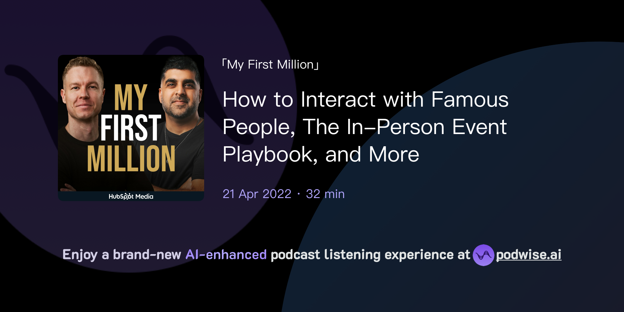How to Interact with Famous People, The In-Person Event Playbook, and ...