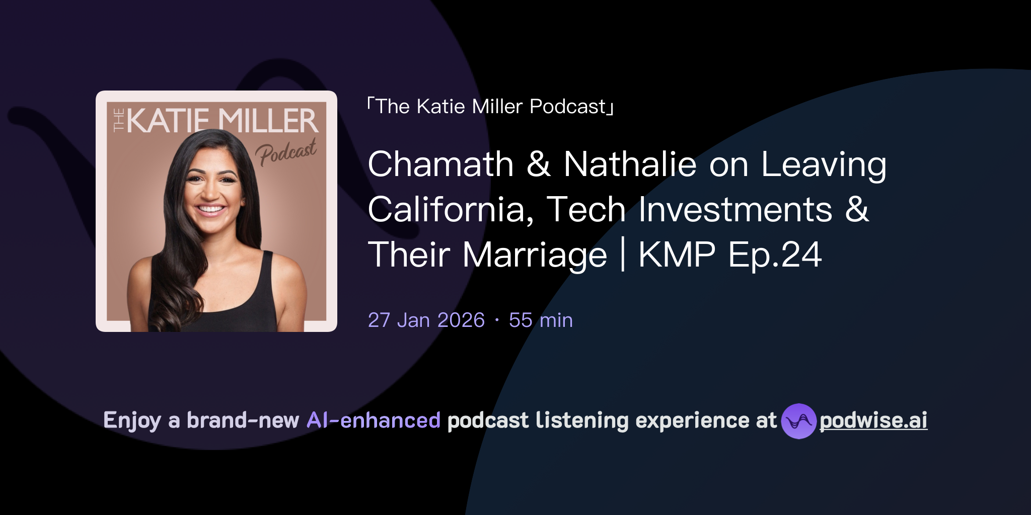 Chamath & Nathalie on Leaving California, Tech Investments & Their ...