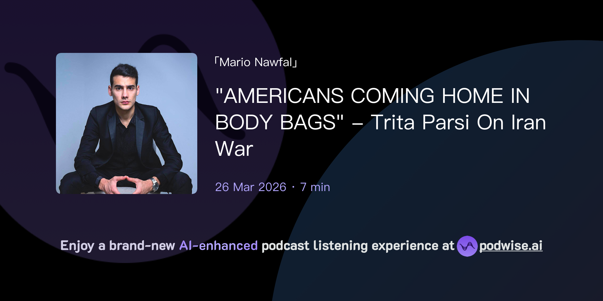 "AMERICANS COMING HOME IN BODY BAGS" - Trita Parsi On Iran War | Mario ...