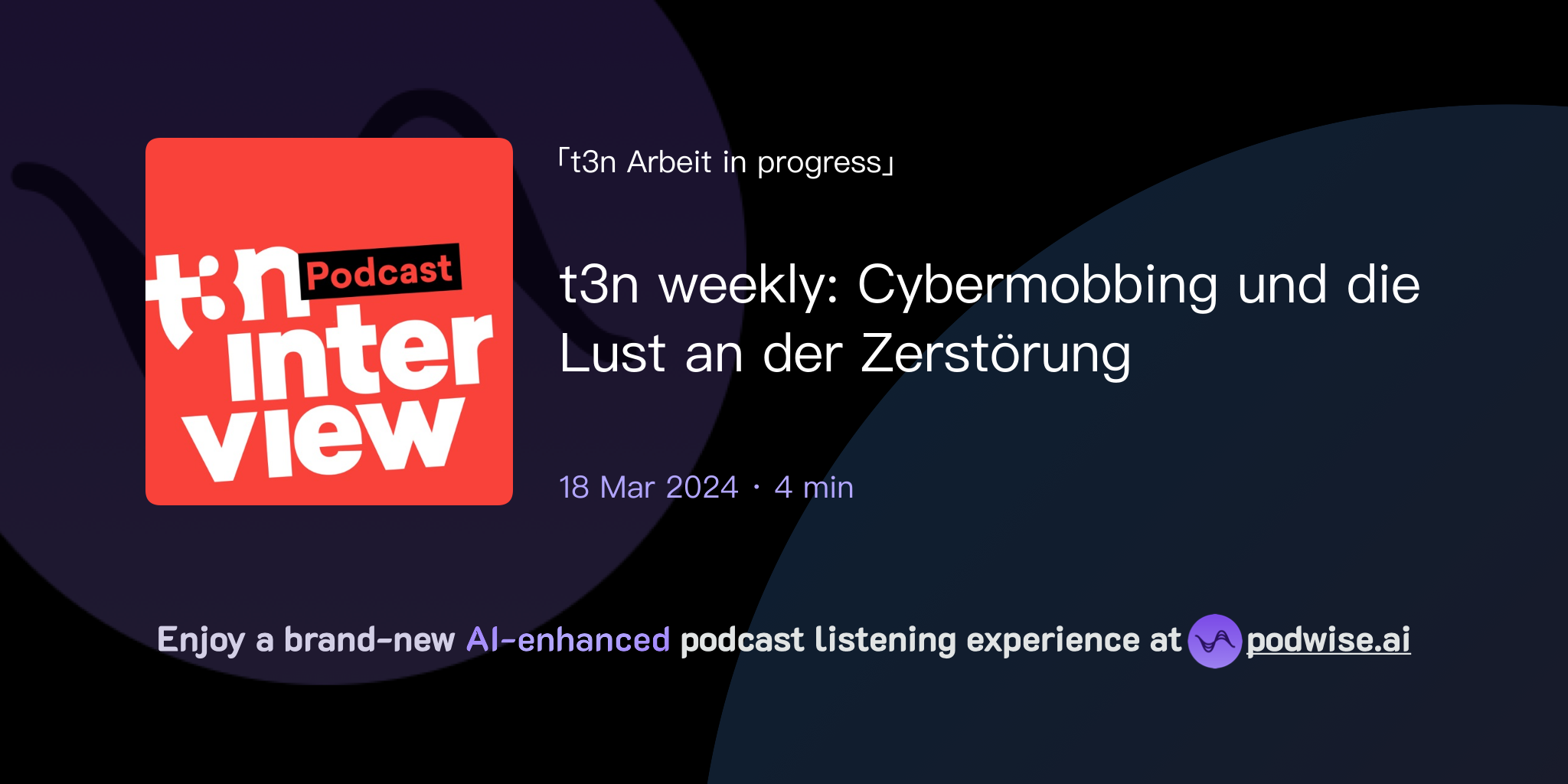 t3n weekly: Cybermobbing und die Lust an der Zerstörung | t3n Interview ...