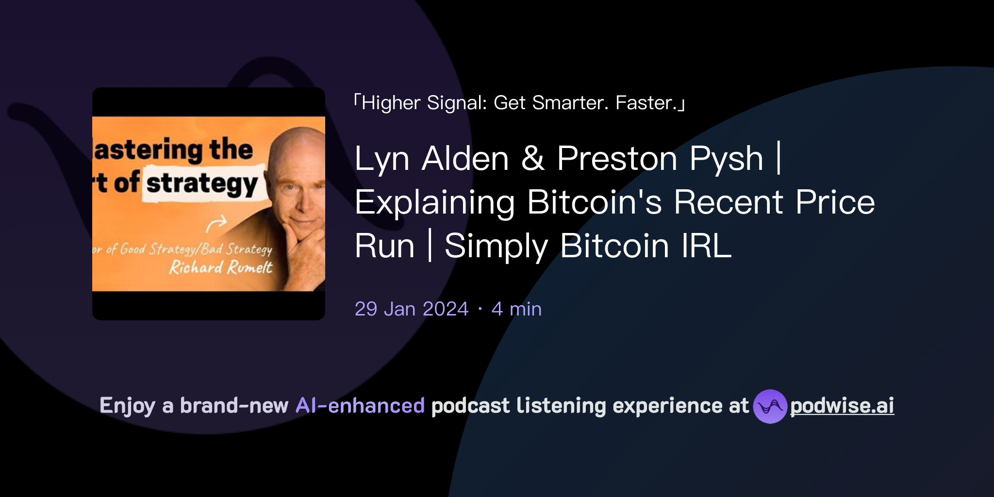 Lyn Alden & Preston Pysh | Explaining Bitcoin's Recent Price Run | Simply Bitcoin IRL | Higher ...