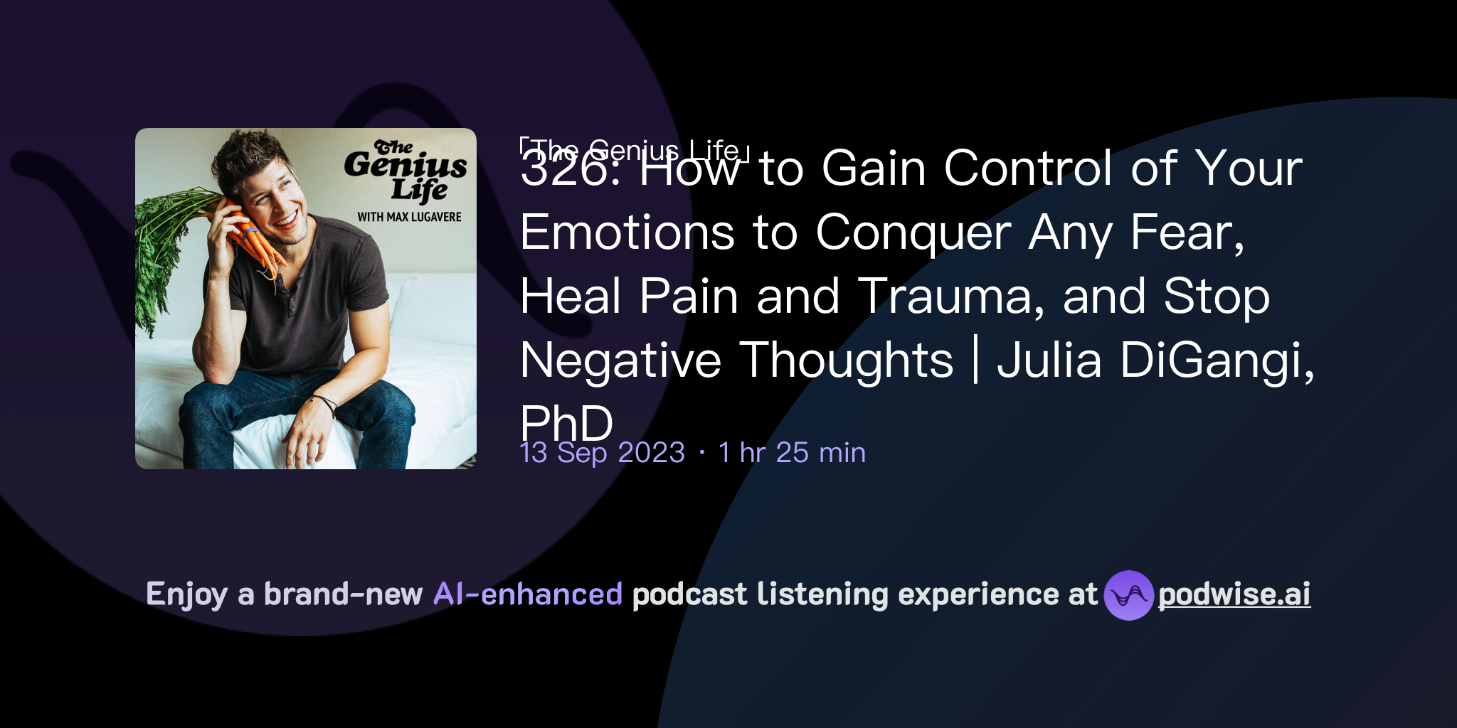 326: How to Gain Control of Your Emotions to Conquer Any Fear, Heal Pain and Trauma, and Stop ...