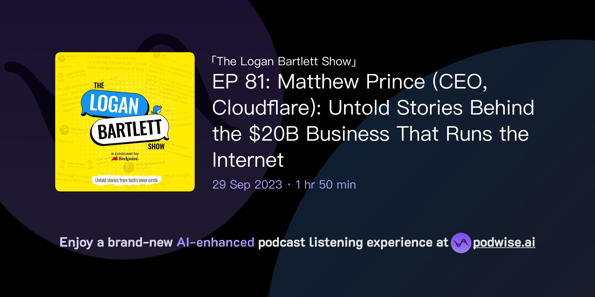 EP 81: Matthew Prince (CEO, Cloudflare): Untold Stories Behind the $20B ...