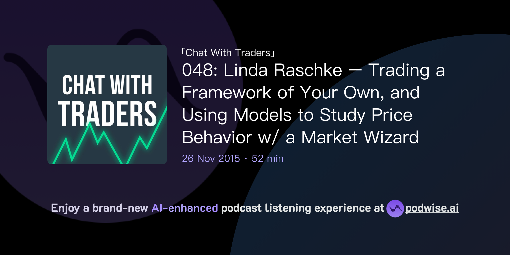 048: Linda Raschke – Trading a Framework of Your Own, and Using Models ...