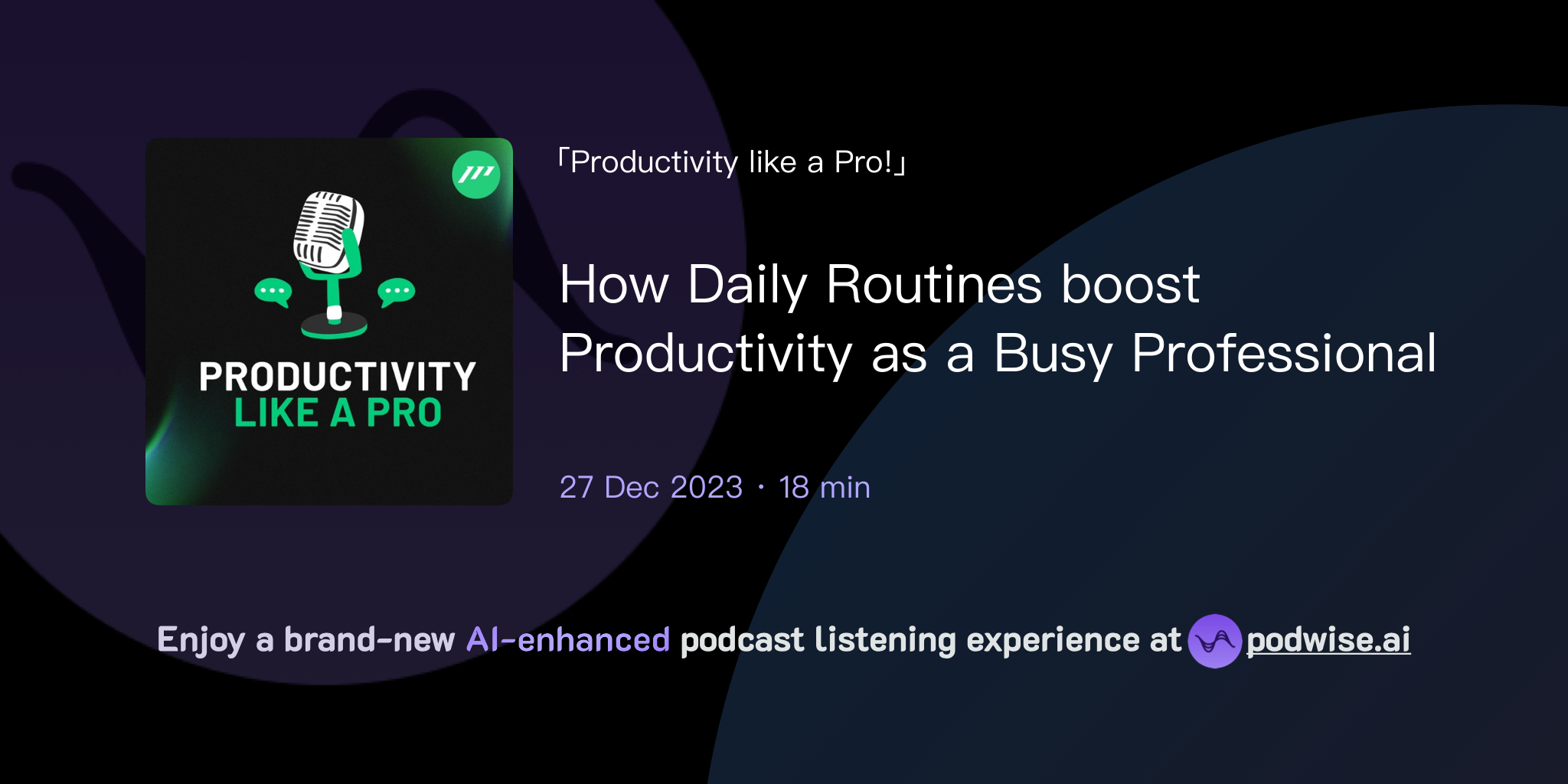How Daily Routines boost Productivity as a Busy Professional ...