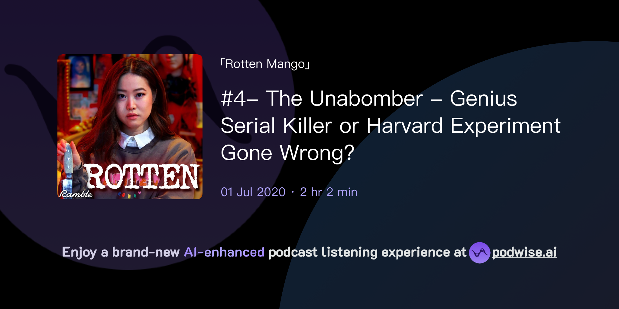 #4- The Unabomber - Genius Serial Killer or Harvard Experiment Gone ...