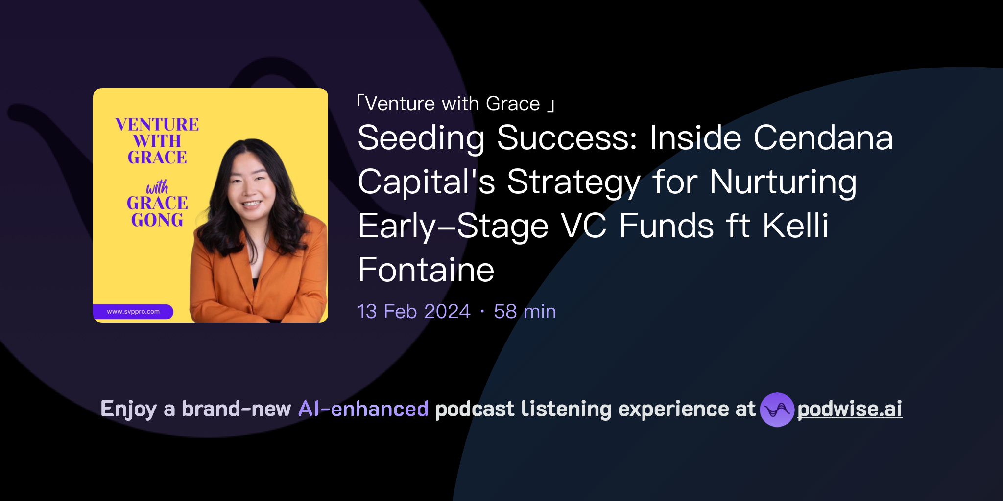 Seeding Success: Inside Cendana Capital's Strategy for Nurturing Early-Stage VC Funds ft Kelli ...