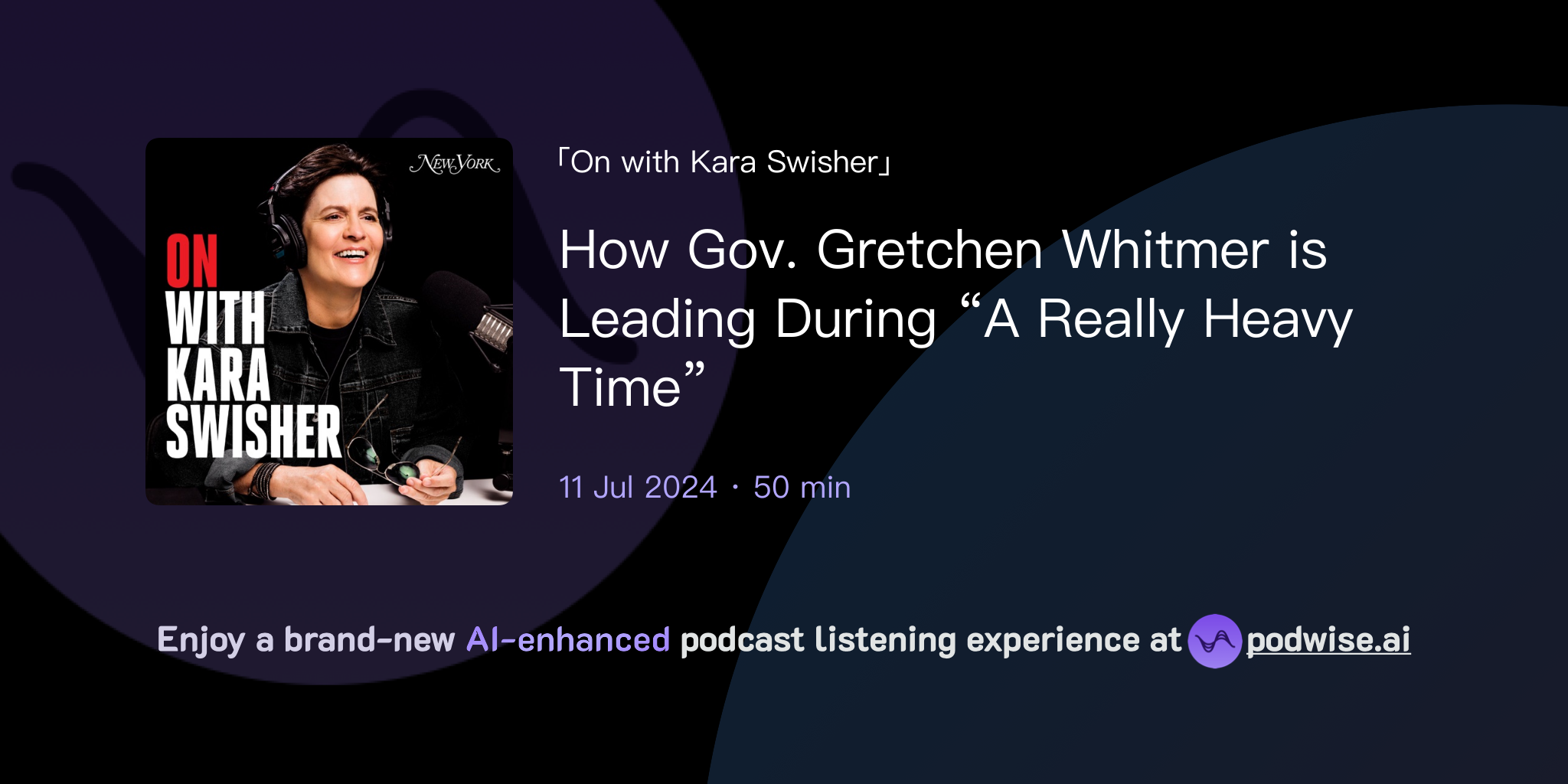 How Gov. Gretchen Whitmer is Leading During “A Really Heavy Time” | On ...
