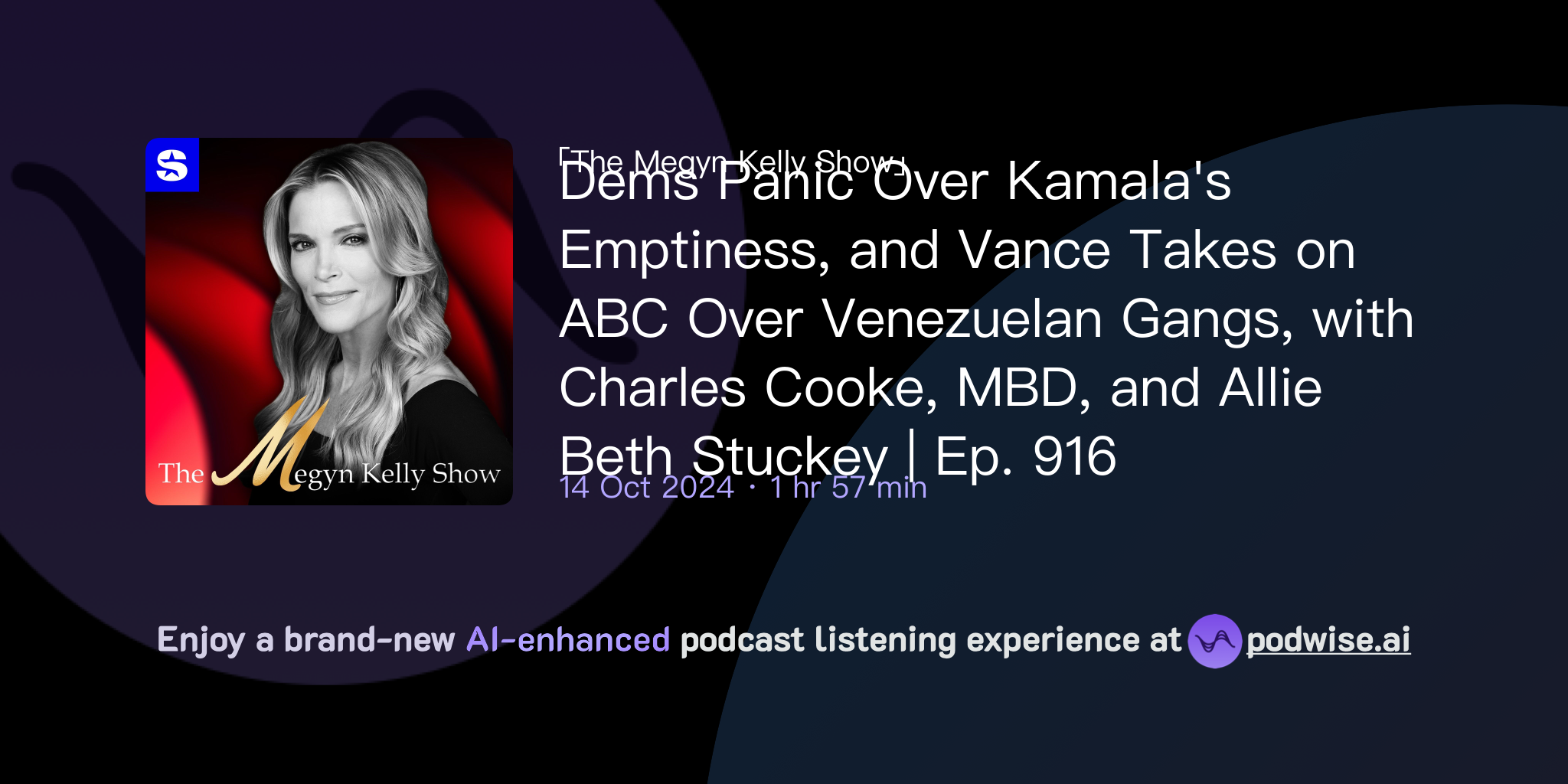 Dems Panic Over Kamala's Emptiness, and Vance Takes on ABC Over Venezuelan Gangs, with Charles ...